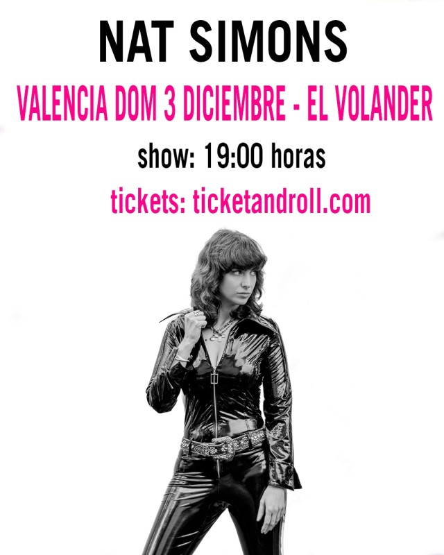 NAT SIMONS en El Volander – Valencia – AFORO LIMITADO!!
