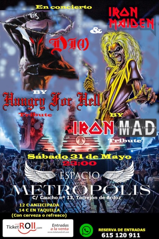 HUNGRY FOR HELL (TRIBUTO DIO) & IRON MAD (TRIBUTO IRON MAIDEN) en ...