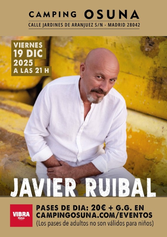 JAVIER RUIBAL - concierto íntimo en Camping Osuna