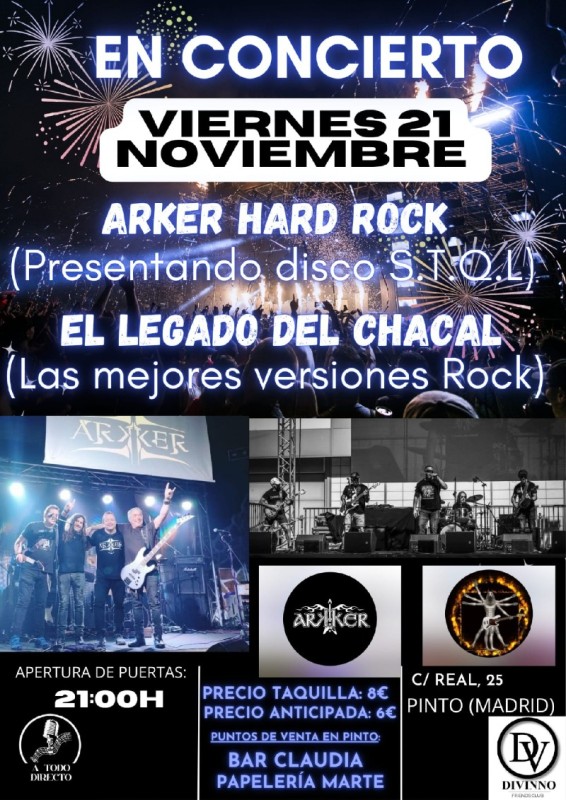 CONCIERTO ARKER+EL LEGADO DEL CHACAL