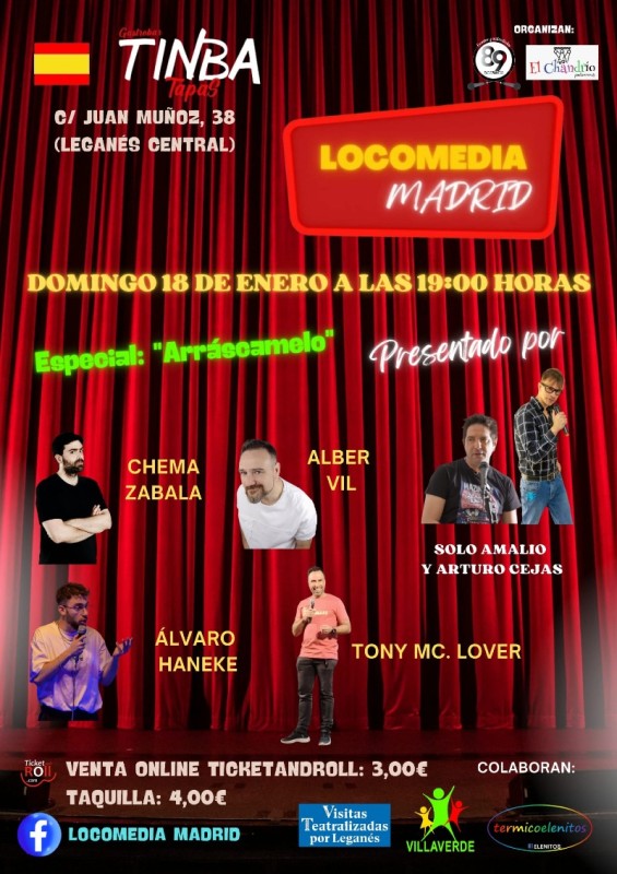 🎭 ¡¡VUELVE LOCOMEDIA A LEGANÉS EN ESTE 2026!!