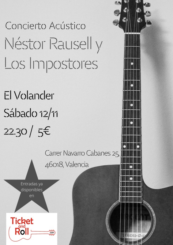Néstor Rausell y Los Impostores – Concierto acústico en El Volander