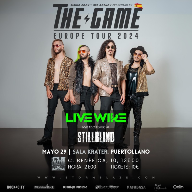 Rising Rock y SBE Agency Presenta en España The Game Europe Tour 2024