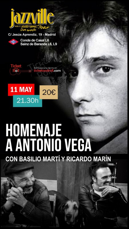 HOMENAJE A ANTONIO VEGA con Basilio Martí & Ricardo Marín en JAZZVILLE